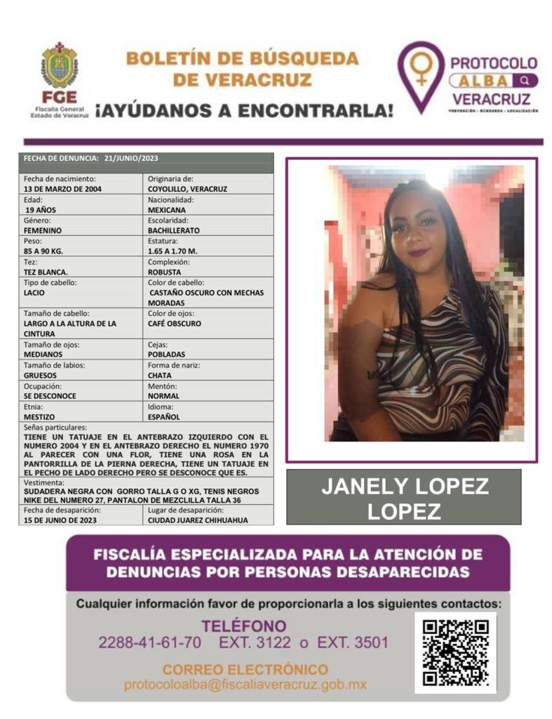 JANELY LÓPEZ LOPEZ – Fiscalía General del Estado de Veracruz